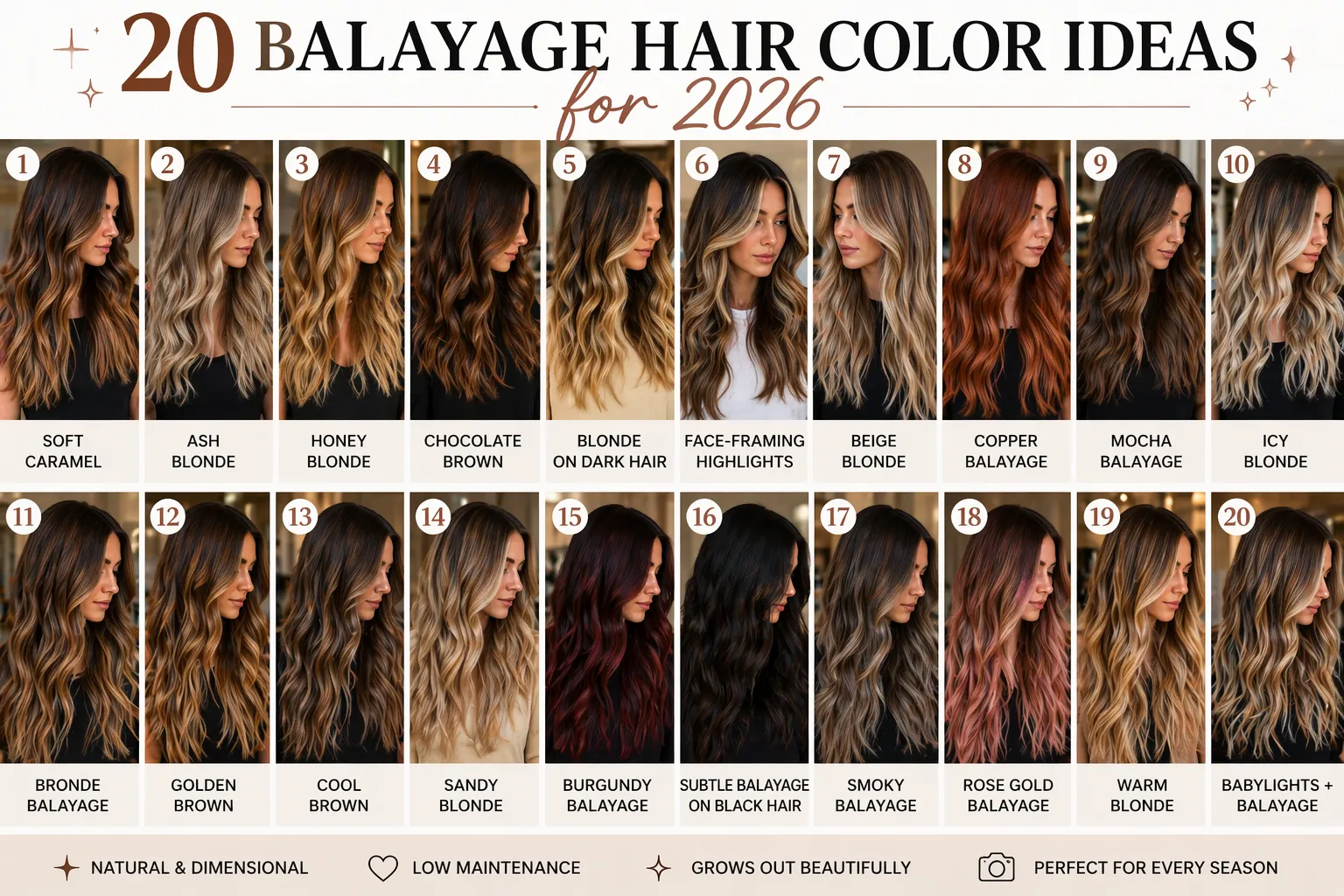 20 Balayage Hair Color Ideas for 2026